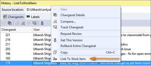 Visual Studio Geeks | Link To Work Item – Visual Studio extension to link changeset(s) to work ...